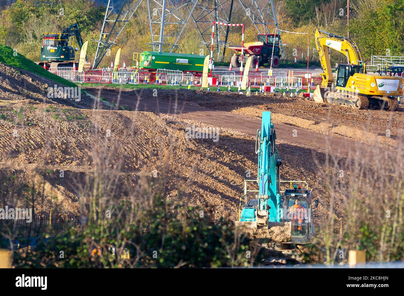 Wendover, Buckinghamshire, UK. 4th November, 2022. The HS2 High Speed ...