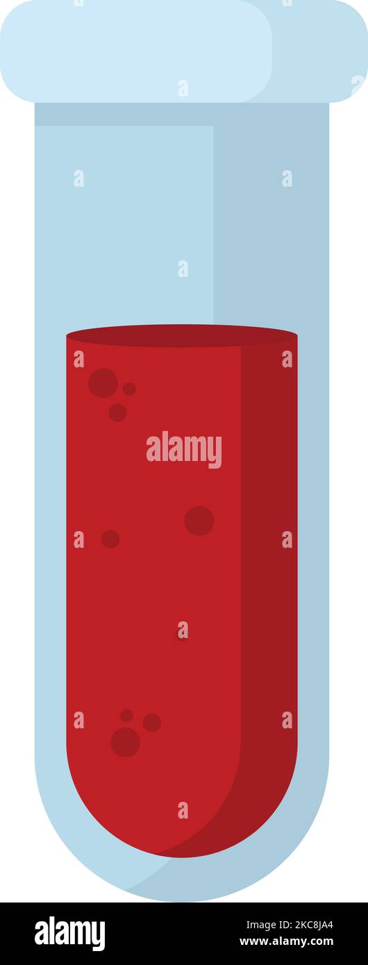 Reagent tube flat design Stock Vector Images - Alamy
