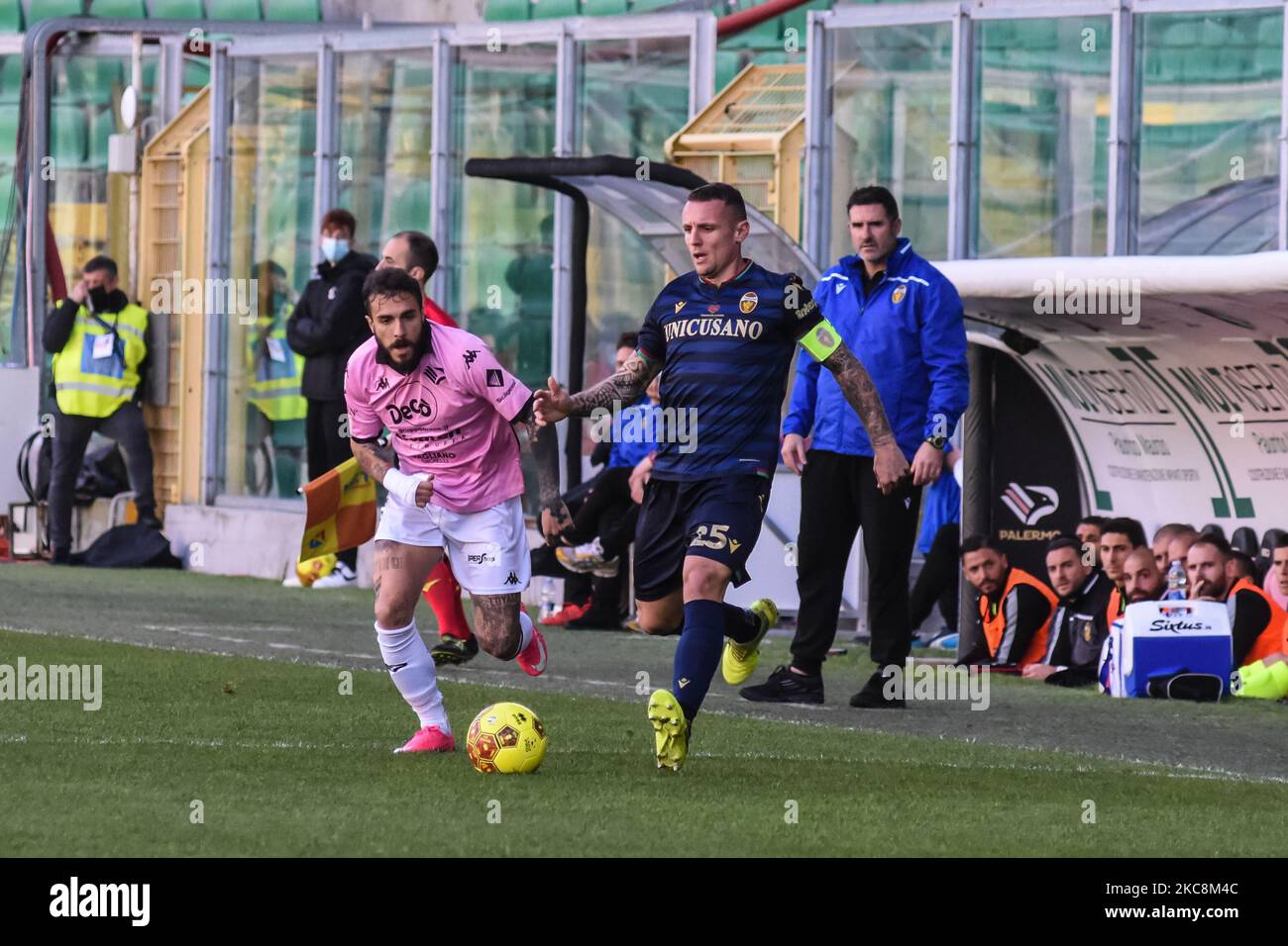 Nicola Valente during the Serie C match between Palermo FC and Ternana ...