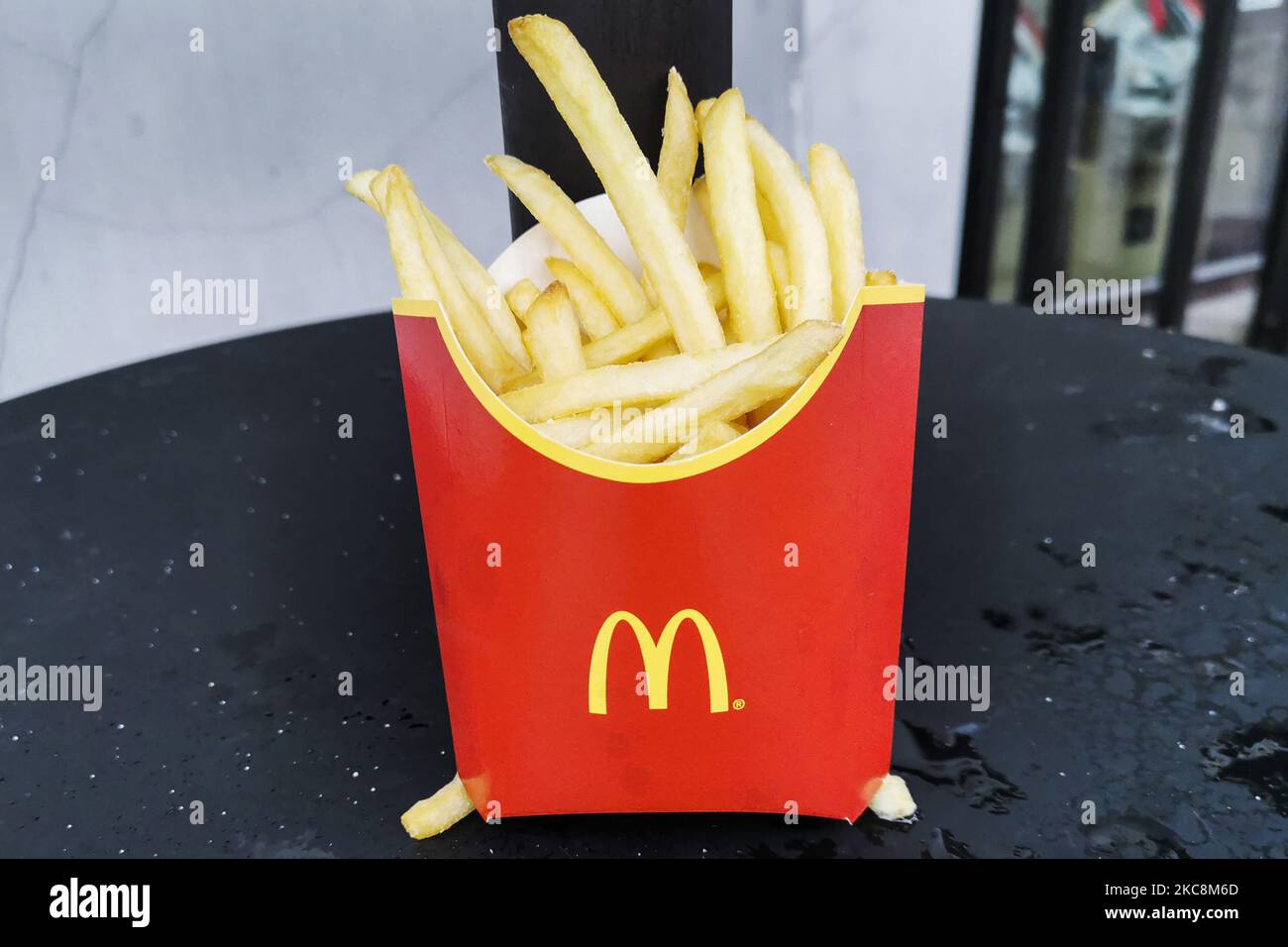 Mcdonalds french fries chips box hi-res stock photography and images ...