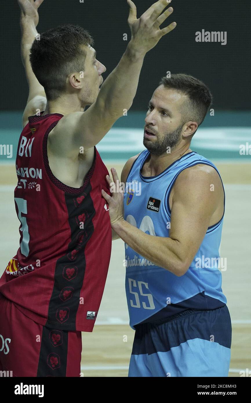 J. J. Barea of Movistar Estudiantes plays during the match between Luga ...