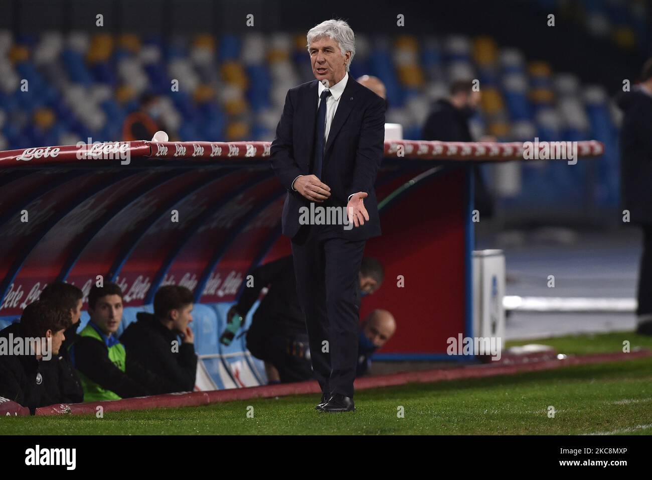 Head Coach of Atalanta BC Gian Piero Gasperini during the Coppa Italia ...