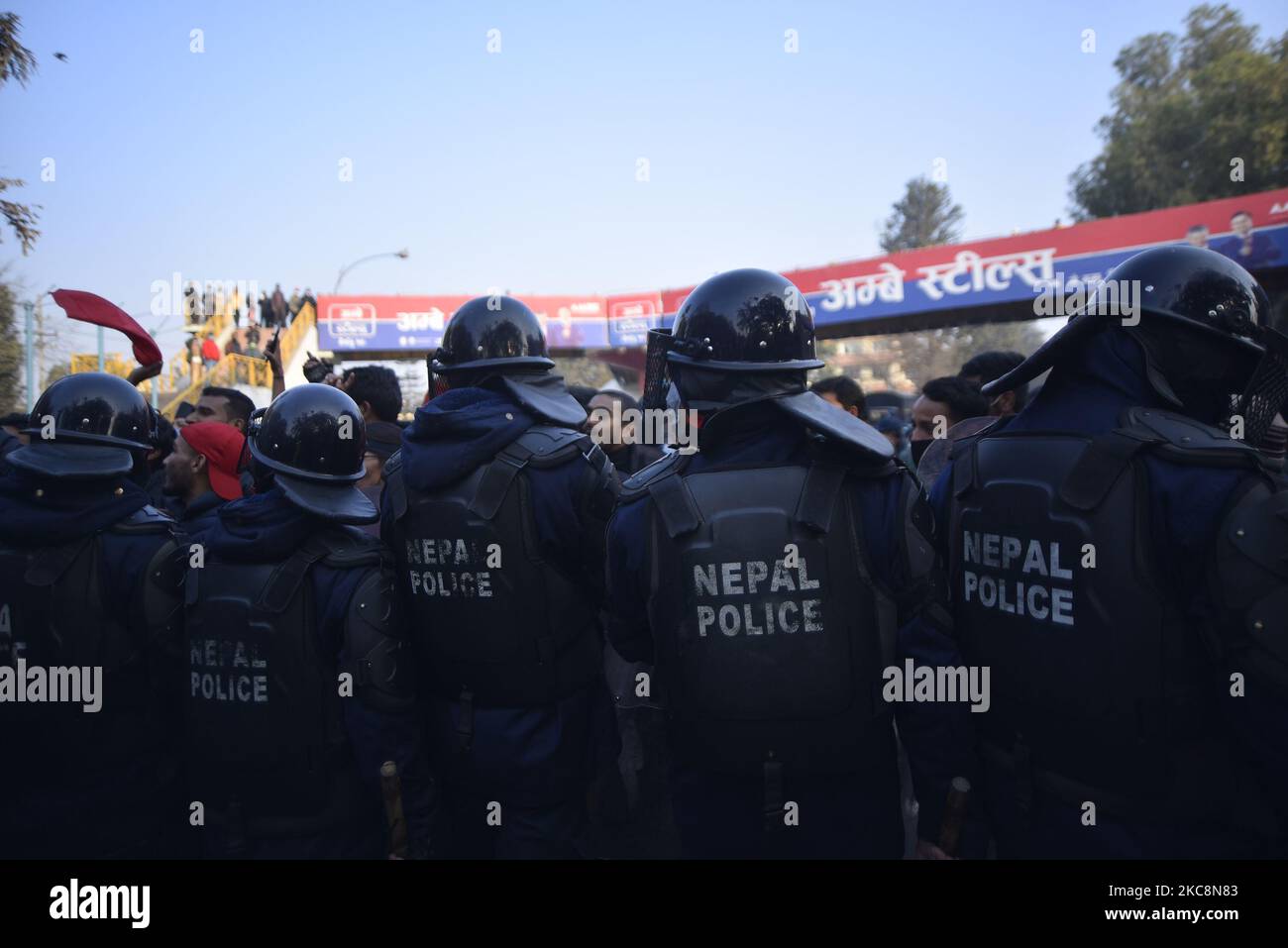 Nepal police personnel guards hi-res stock photography and images - Alamy