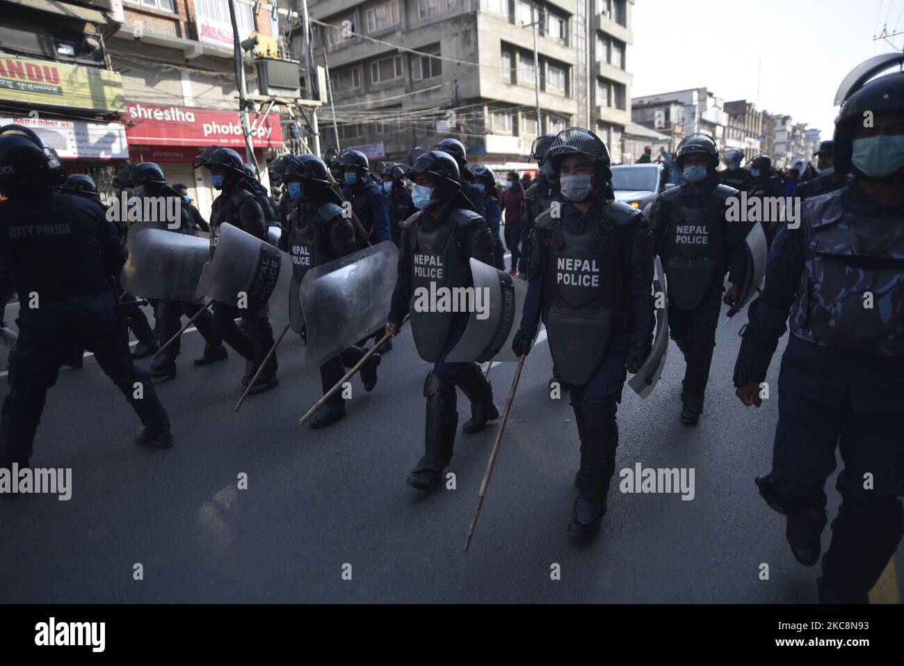 Nepal police personnel guards hi-res stock photography and images - Alamy