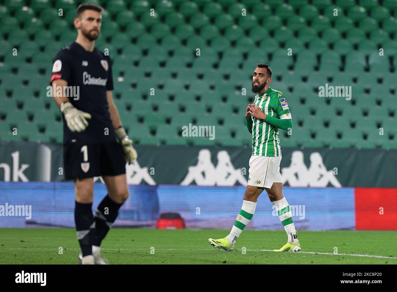 Borja Iglesias of Real Betis Balompie during the Spanish Copa del Rey ...
