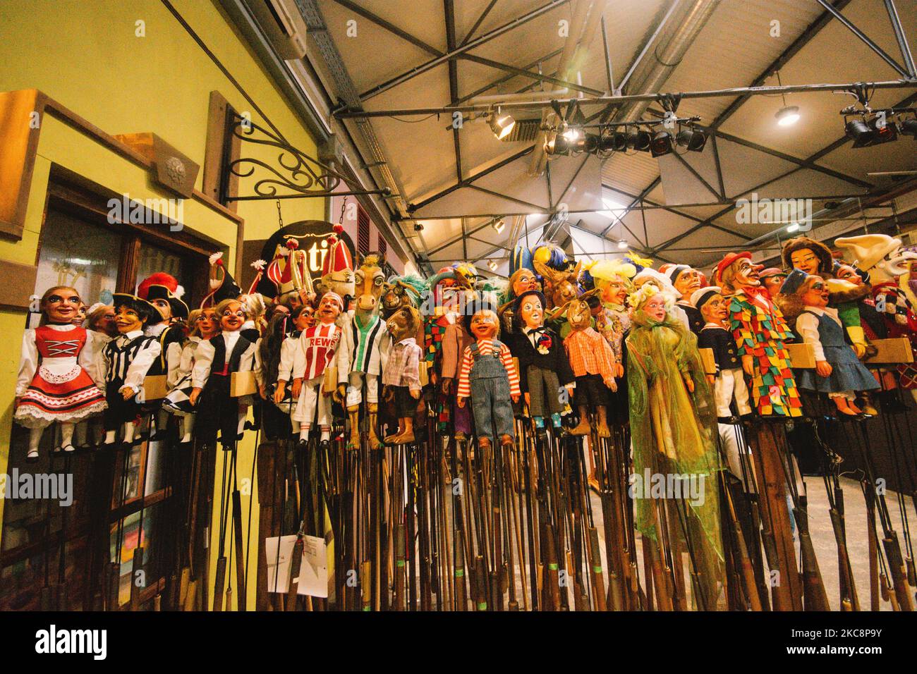total of 177 puppets are seen during the press preview of carnival ...
