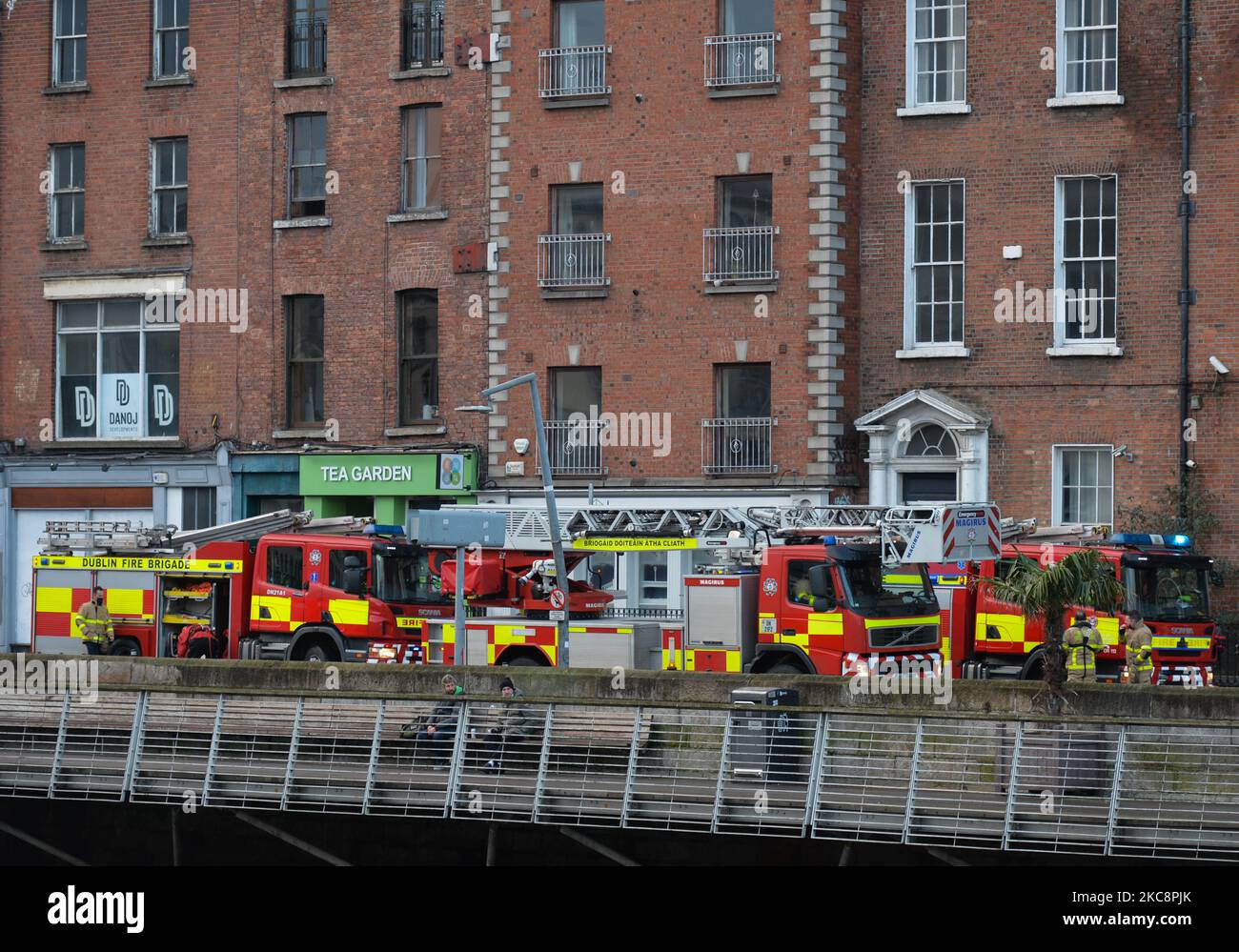 Dublin Fire Brigade officers this afternoon rescued a man from the ...