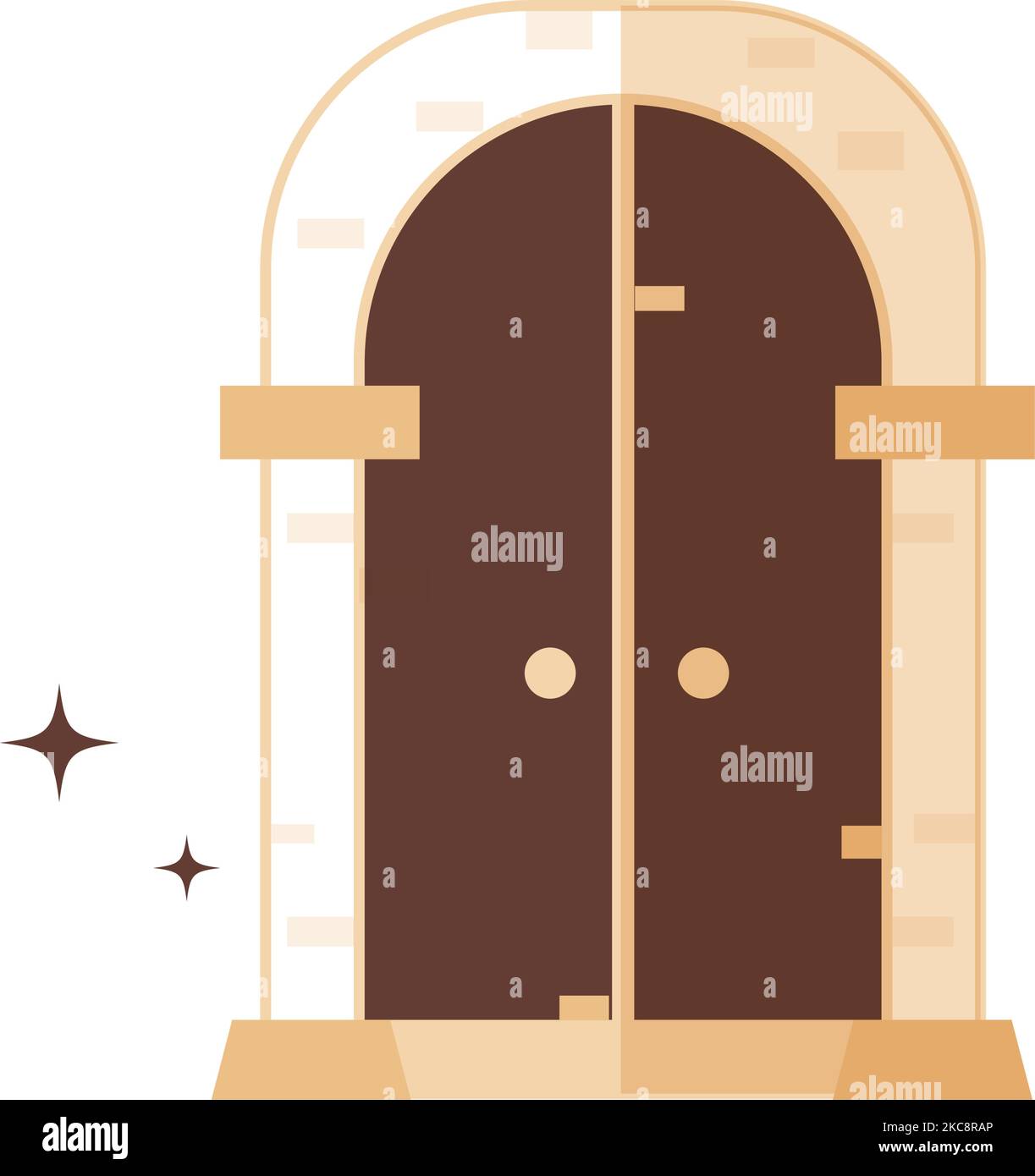 Isolated medieval castle door icon Vector Stock Vector Image & Art - Alamy