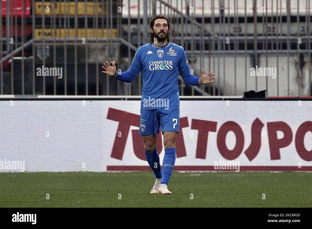 Leonardo Mancuso Empoli FC celebrates after scoring the his team's ...