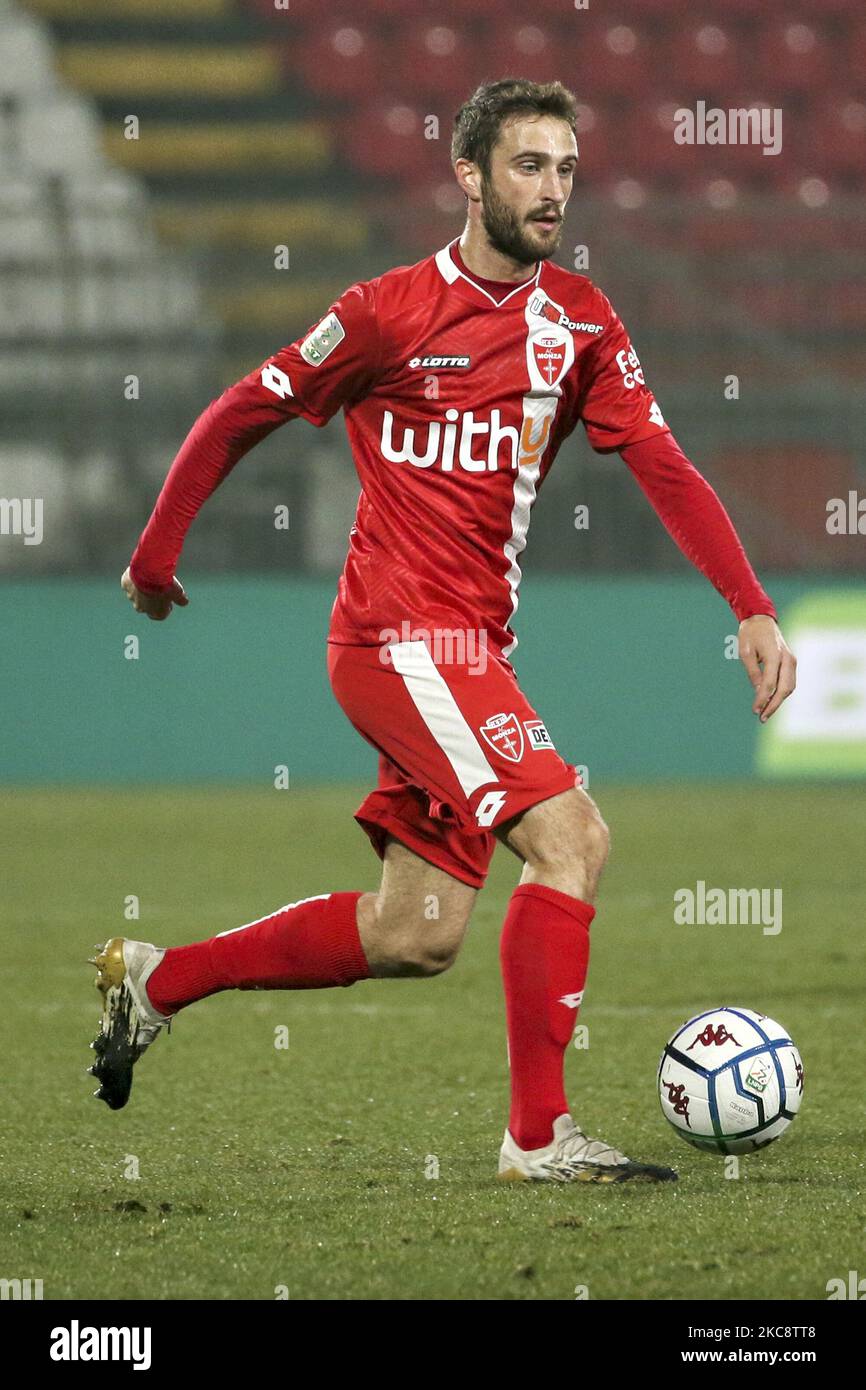 Andrea Barberis of AC Monza in action during the Serie B match between ...