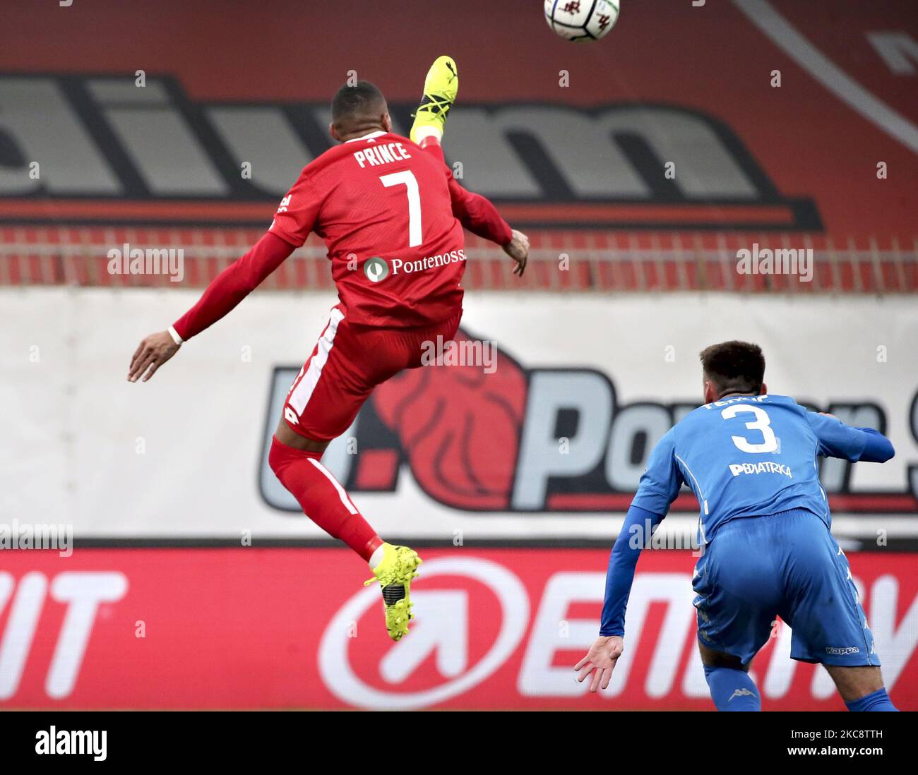 Kevin-Prince Boateng of AC Monza in action during the Serie B match ...