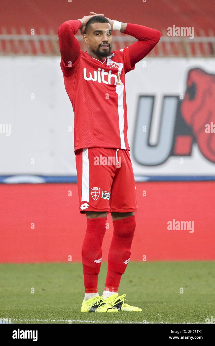 Kevin-Prince Boateng of AC Monza shows his dejection during the Serie B ...