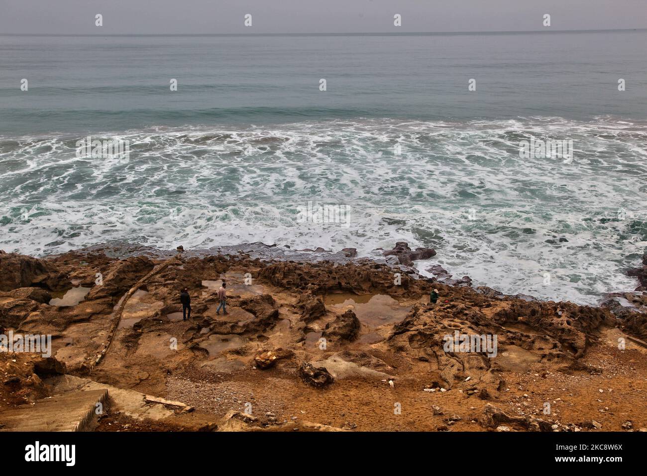 Ocean by the Caves of Hercules (Grottes d'Hercule) in Tangier (Tangiers ...