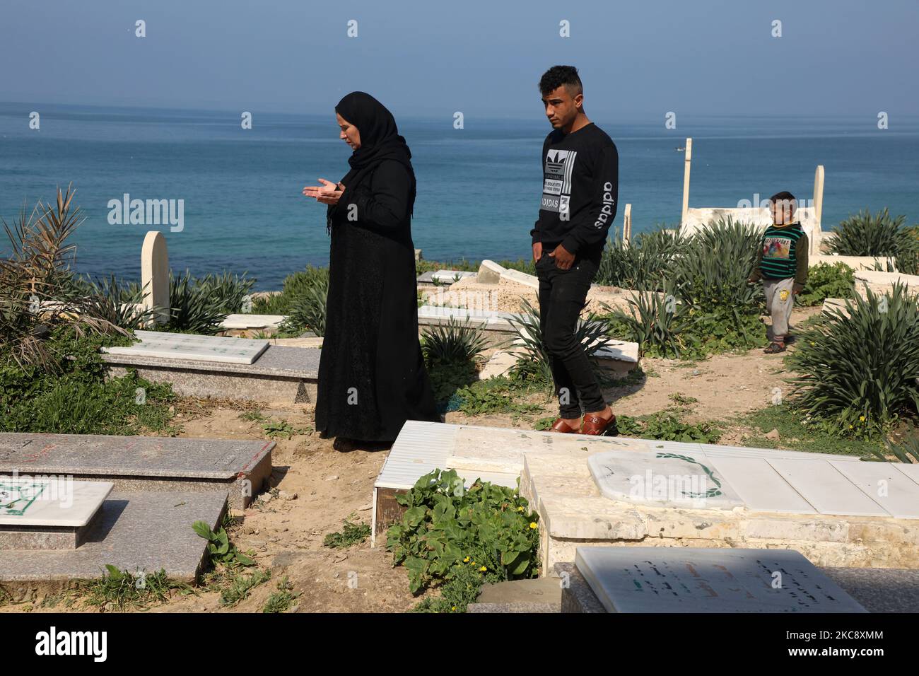 The mother and brother of Mohammad, one of the four children from the ...