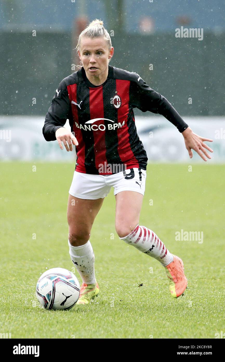 Julia Simic of AC Milan in action during the Women Serie A match ...