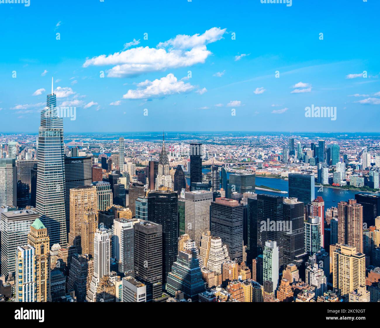 Aerial view new york skyscrapers hi-res stock photography and images ...