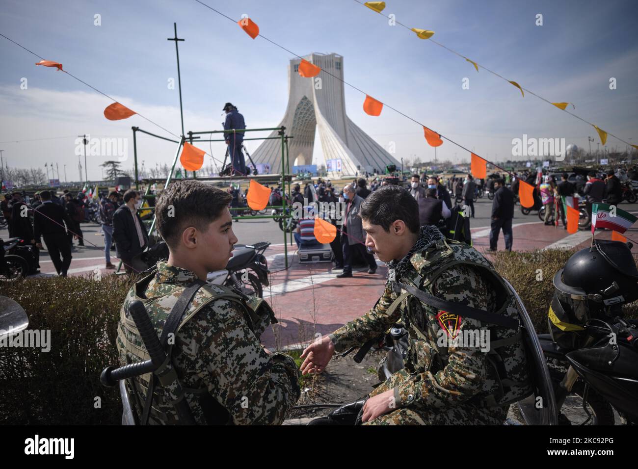 Two teenager members of Iran’s Islamic Revolutionary Guard Corps (IRGC ...