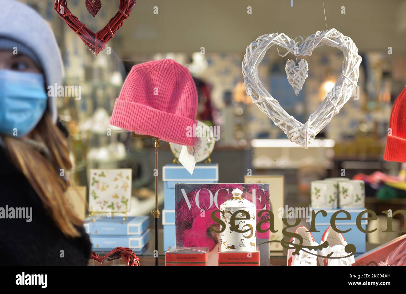 A storefront in the Monkstown neighborhood of Dublin, decorated for ...