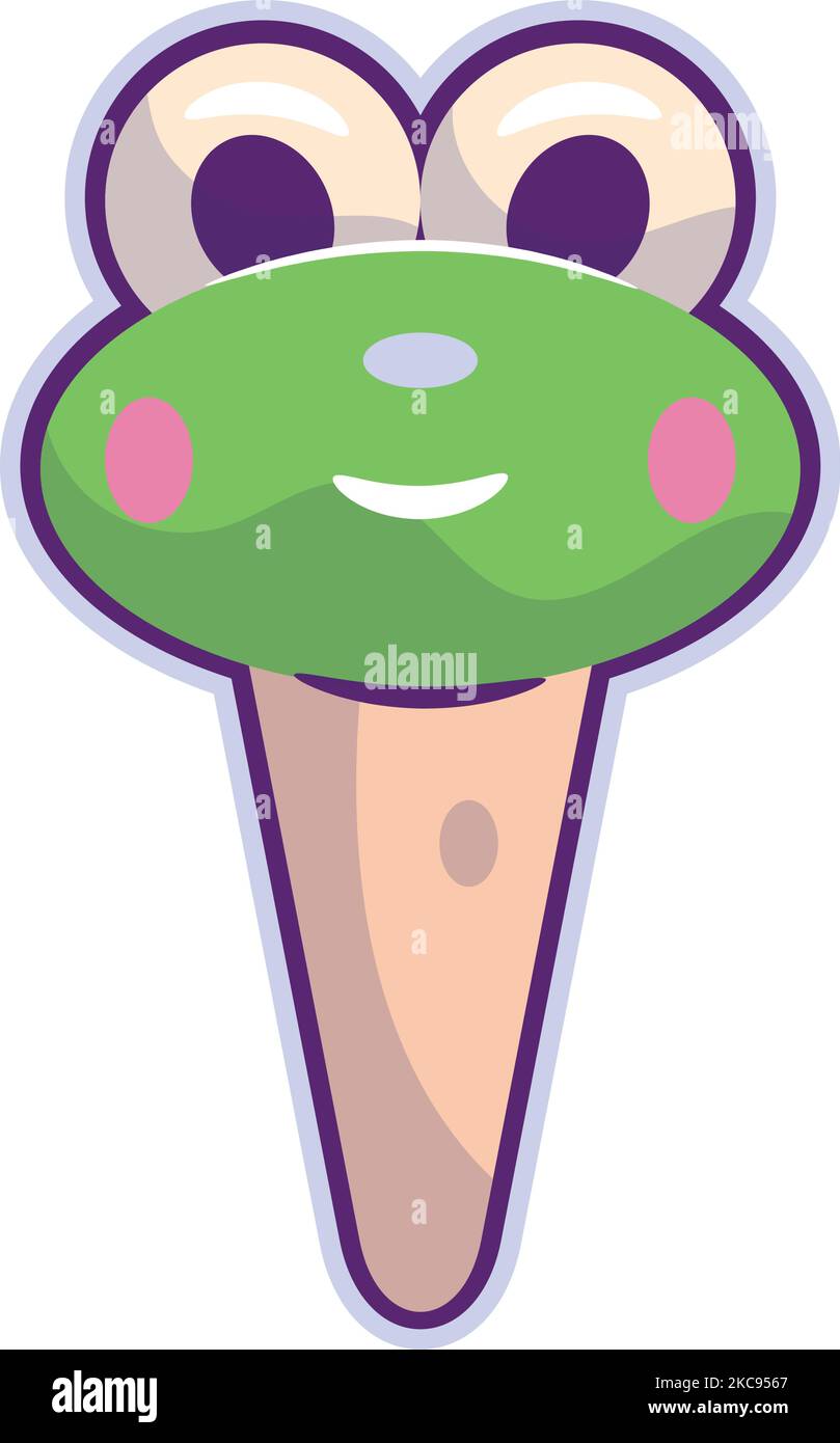 Isolated colored ice cream icon Vector Stock Vector Image & Art - Alamy