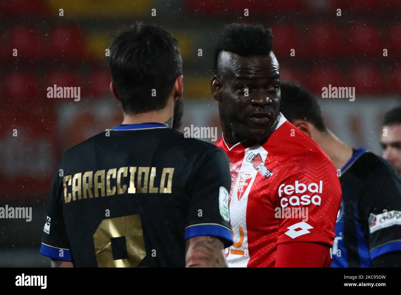 Mario Balotelli of AC Monza in action during the Serie B match between ...