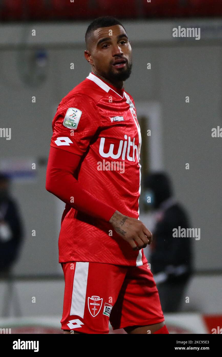 Kevin-Prince Boateng of AC Monza in action during the Serie B match ...