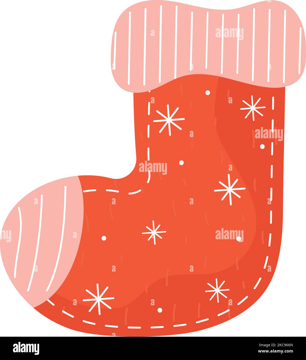 christmas sock design Stock Vector Image & Art - Alamy