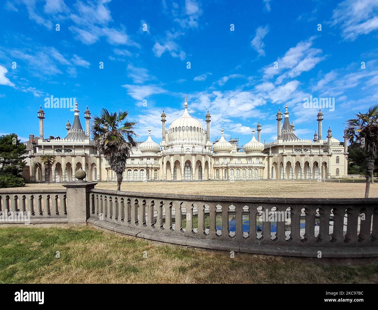 The historic Royal Pavilion building in Brighton, United Kingdom Stock ...