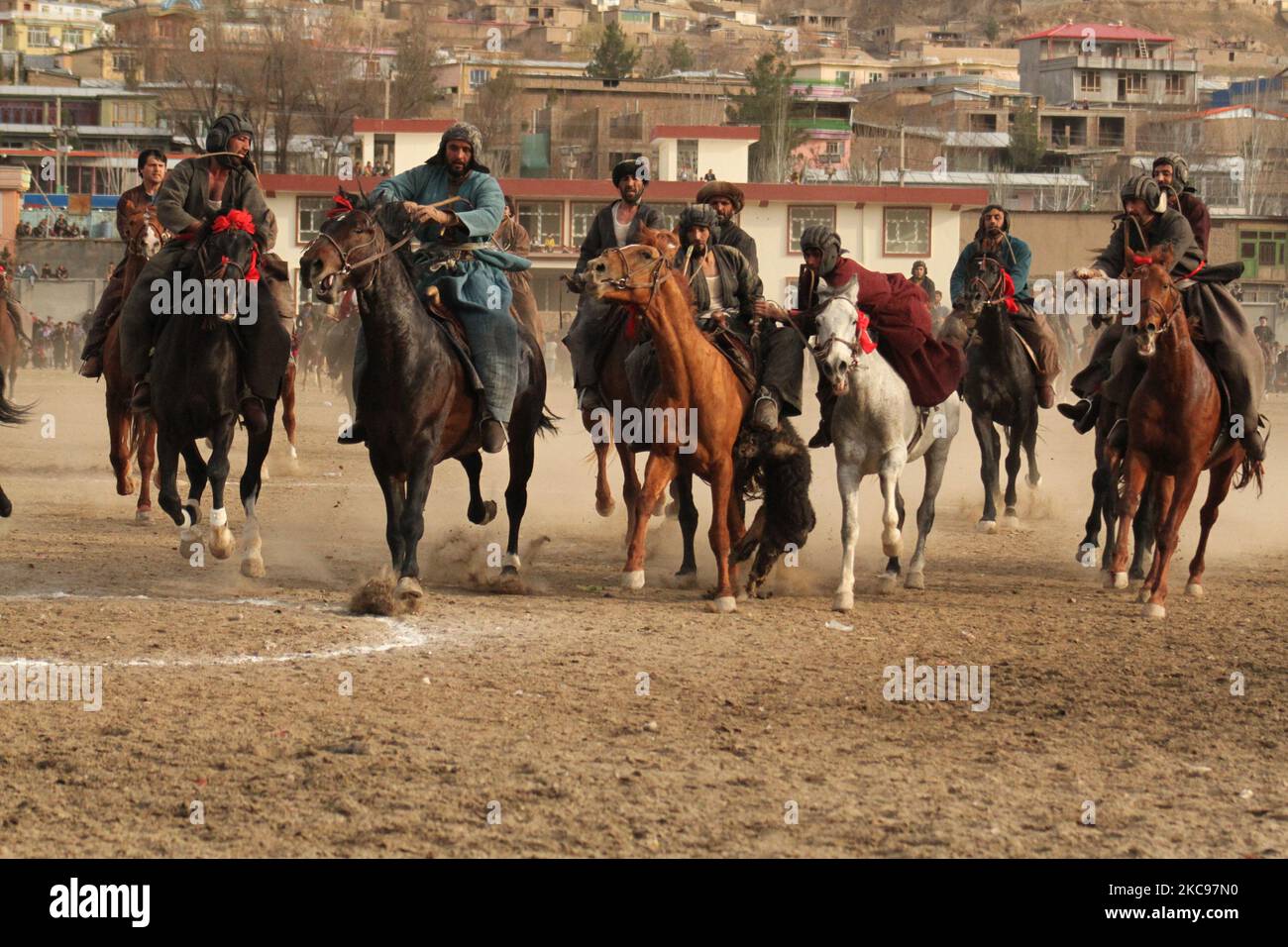 Chabandazan playing Buzkashi game in Badakhshan in northeastern ...