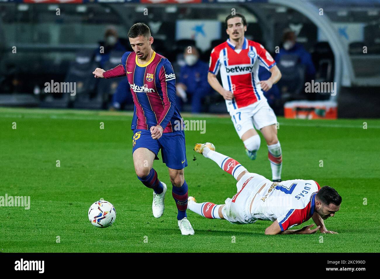 Clement Lenglet of FC Barcelona during the Liga match between FC ...