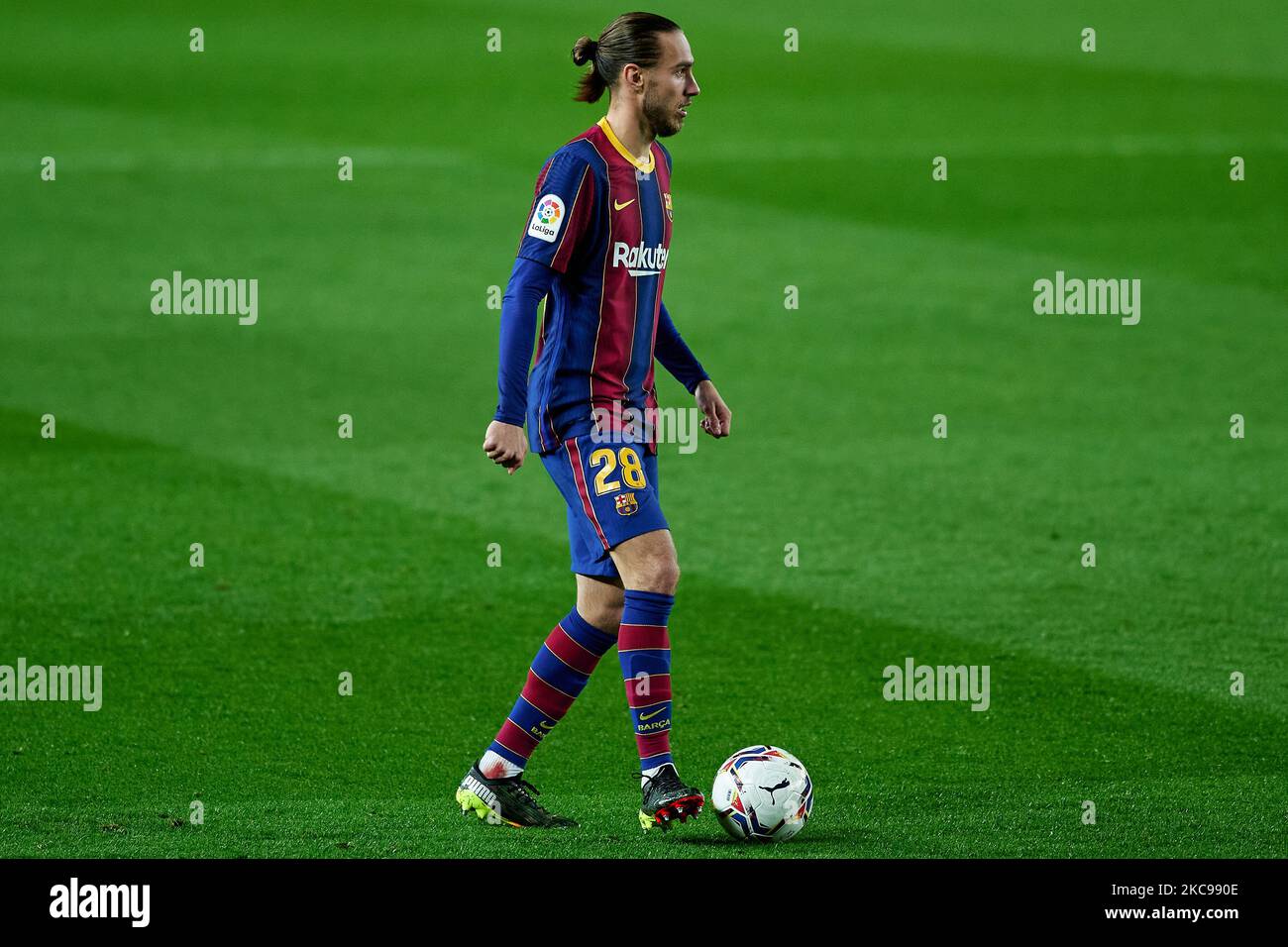 Oscar Mingueza of FC Barcelona during the Liga match between FC ...