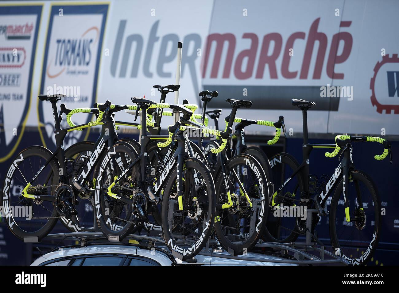 Intermarche-Wanty-Gobe bikes prior to 34th Clasica de Almeria 2021 on ...