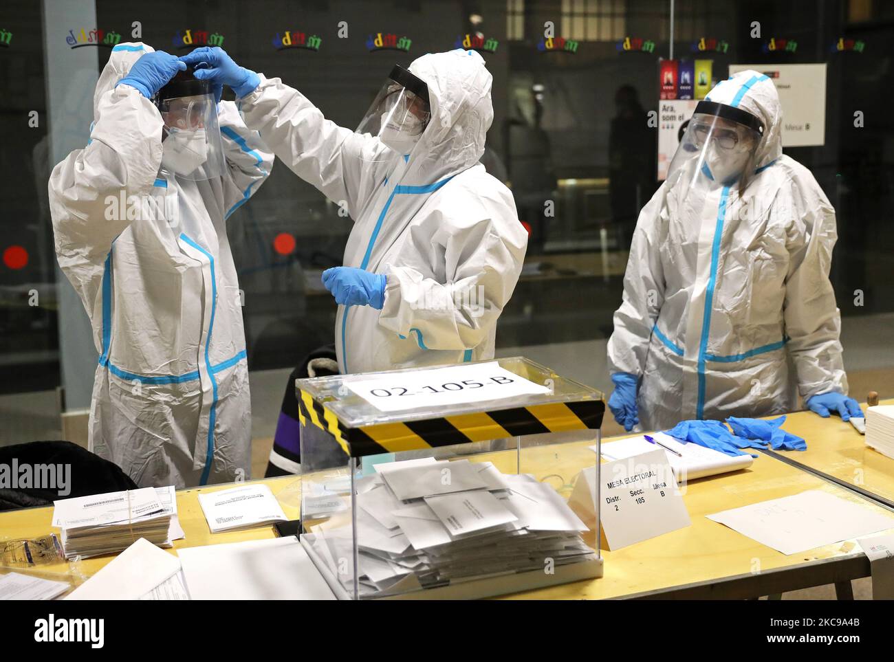The components of the polling stations protected with Personal ...