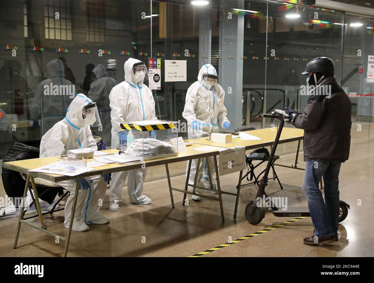 The components of the polling stations protected with Personal ...