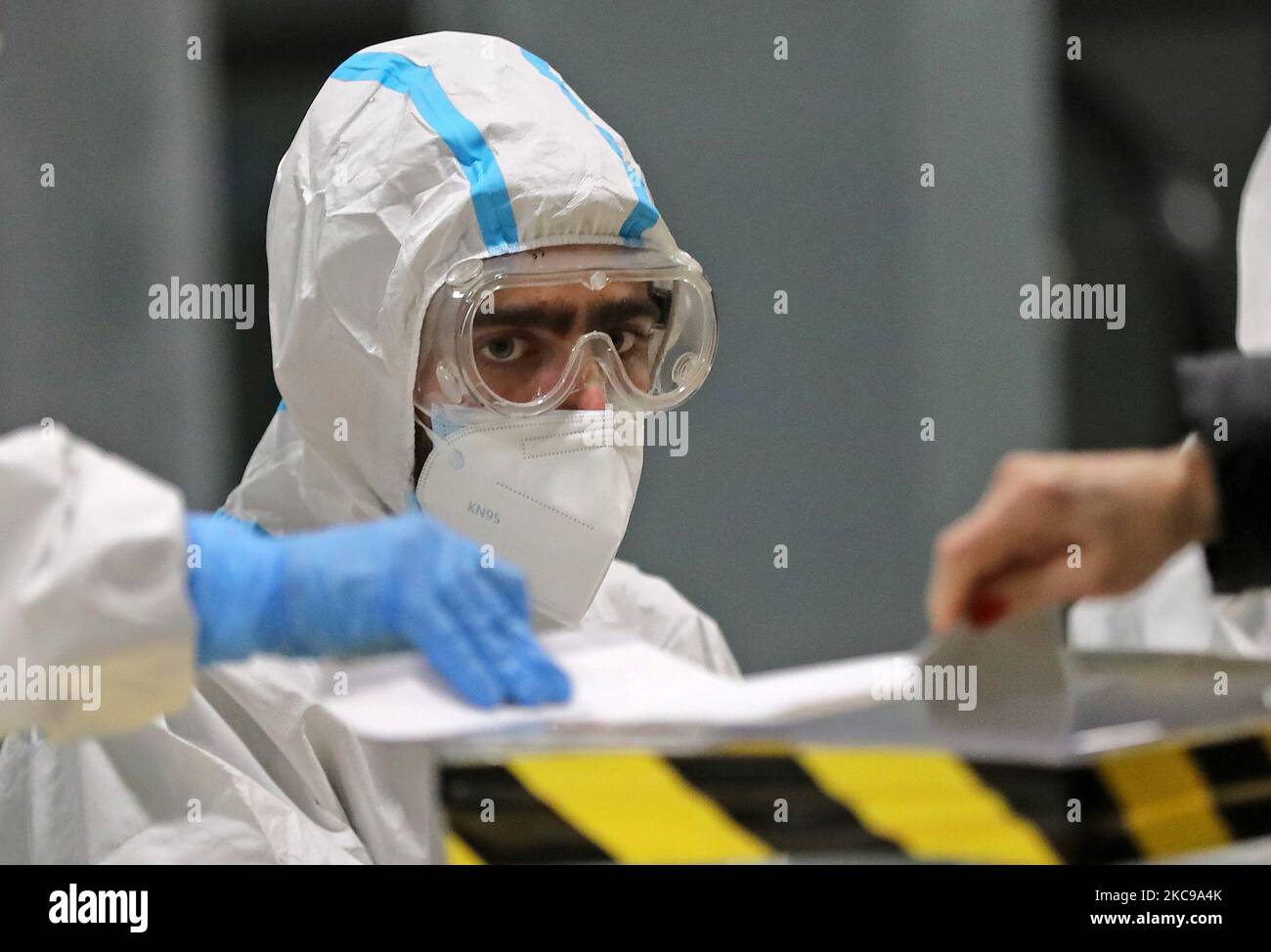 The components of the polling stations protected with Personal ...