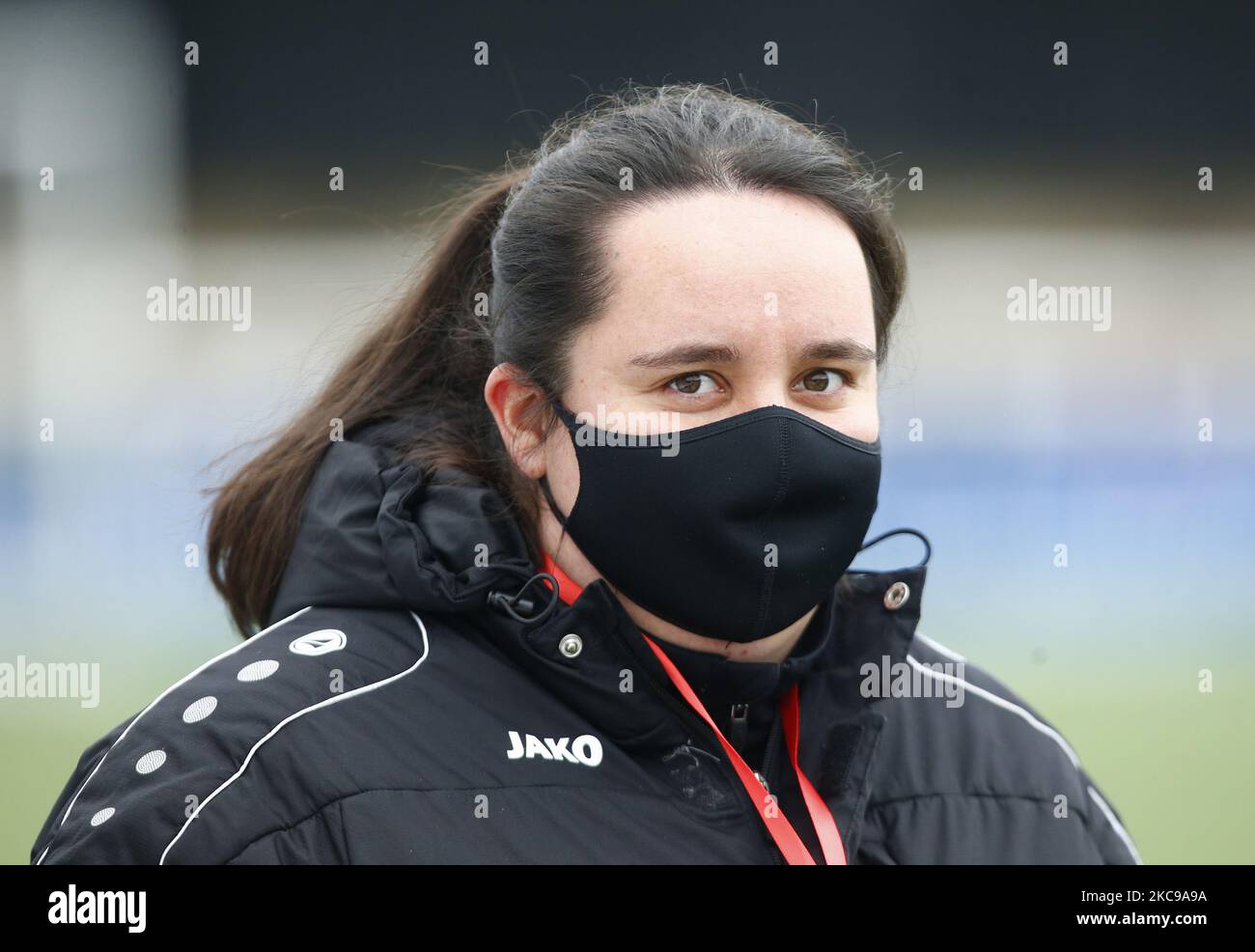 Sian Osmond Caretaker Manager of London Bees during the pre-match warm ...