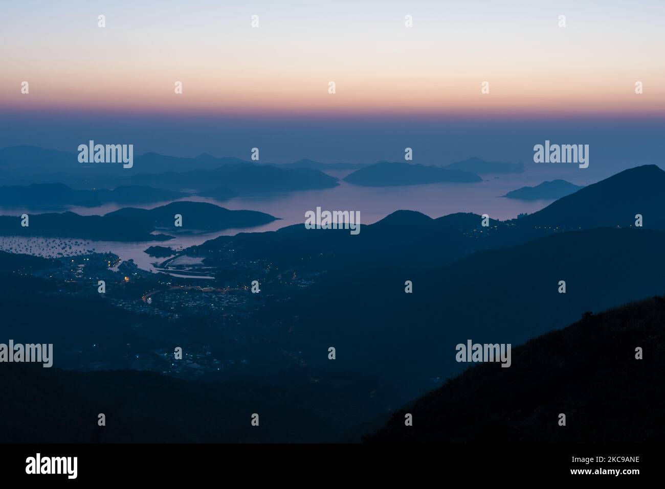 A view of Sai Kung at dawn on the fourth day of Lunar New Year in Hong ...