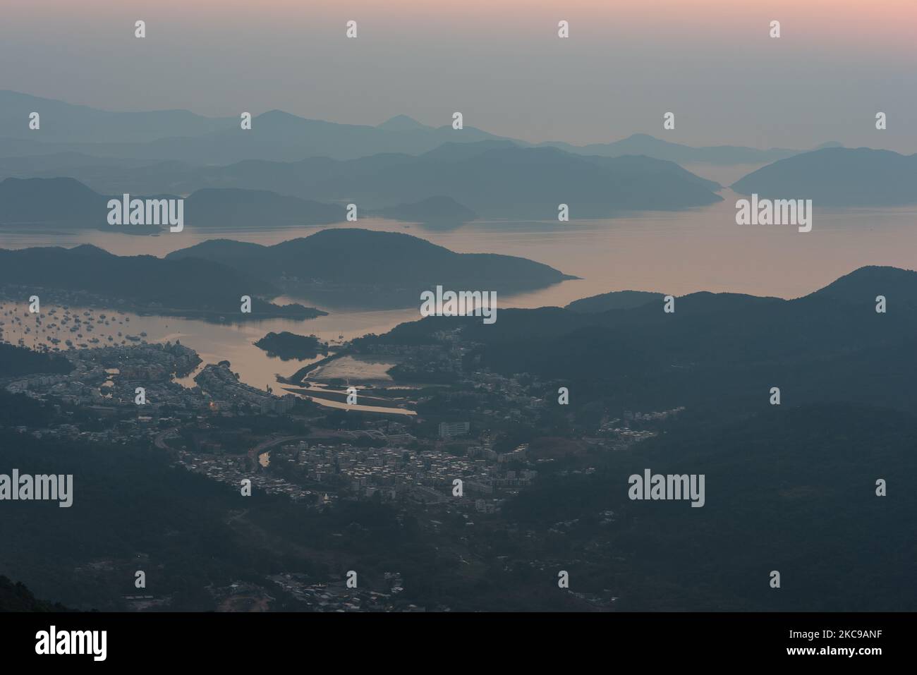 A view of Sai Kung at dawn on the fourth day of Lunar New Year in Hong ...