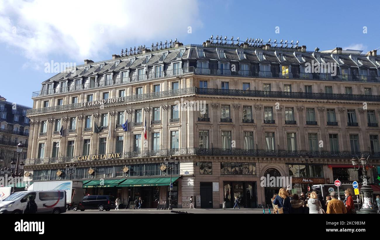 The intercontinental Le Grand Hotel, a storied institution of Paris ...