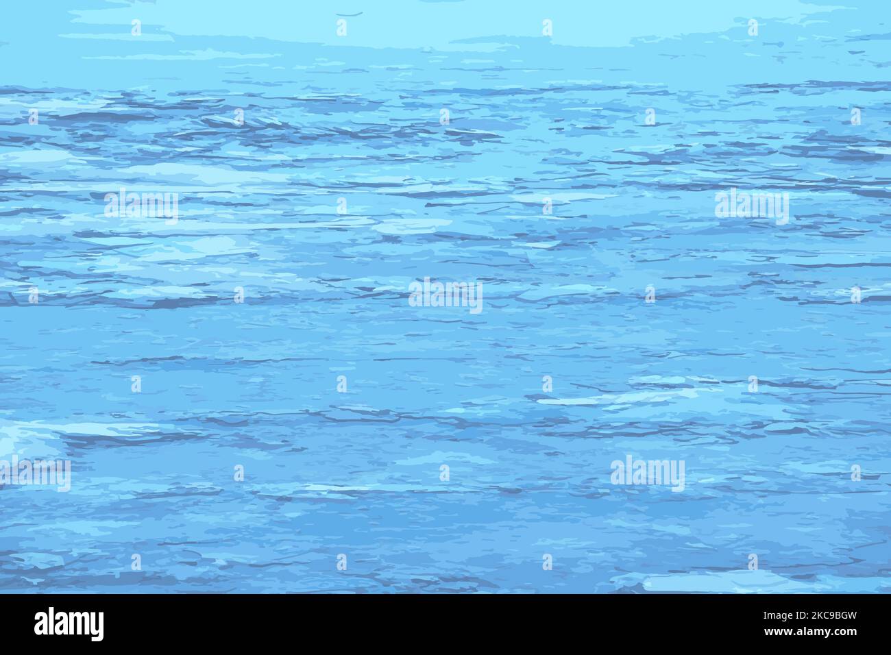 Realistic vector illustration of an icy river surface. Texture of ice ...