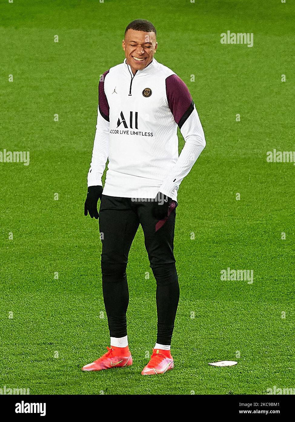 Kylian Mbappe of Paris Saint Germain during the UEFA Champions League ...