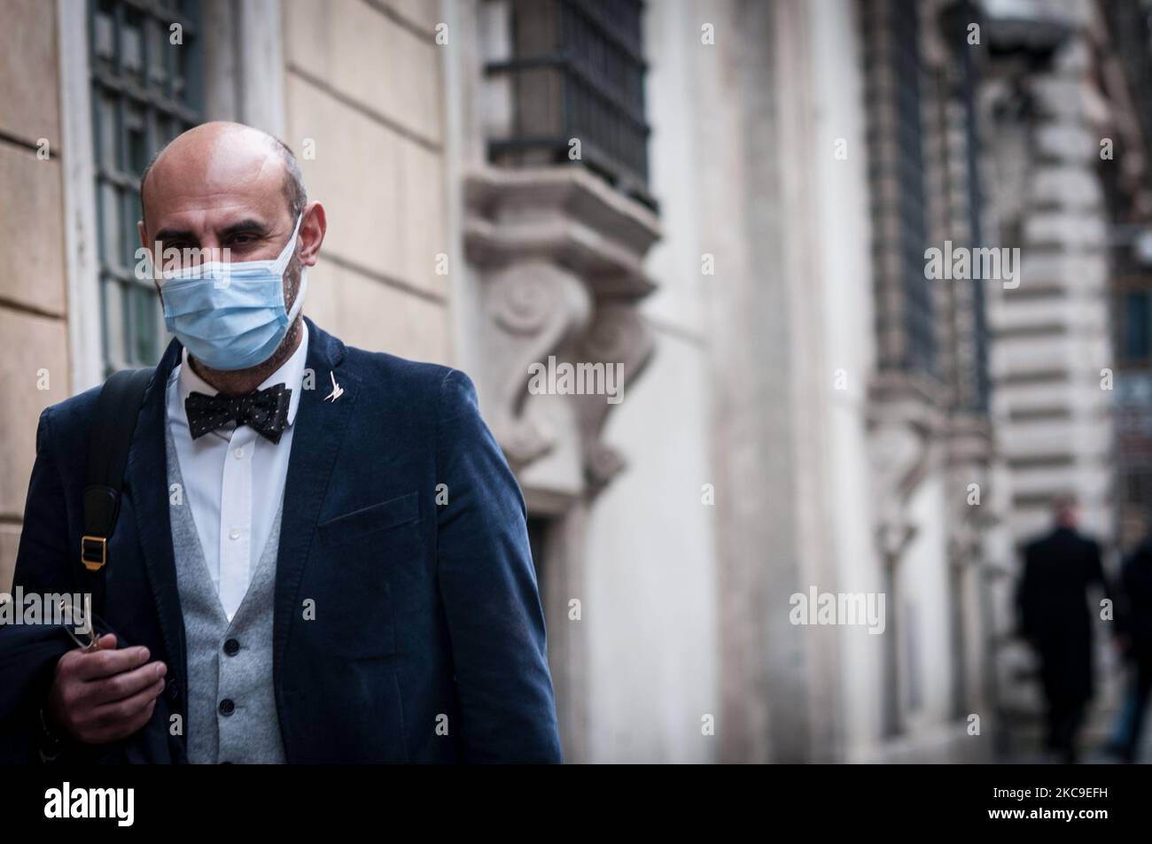 the senator of the Northern League Simone Pillon during the vote of ...