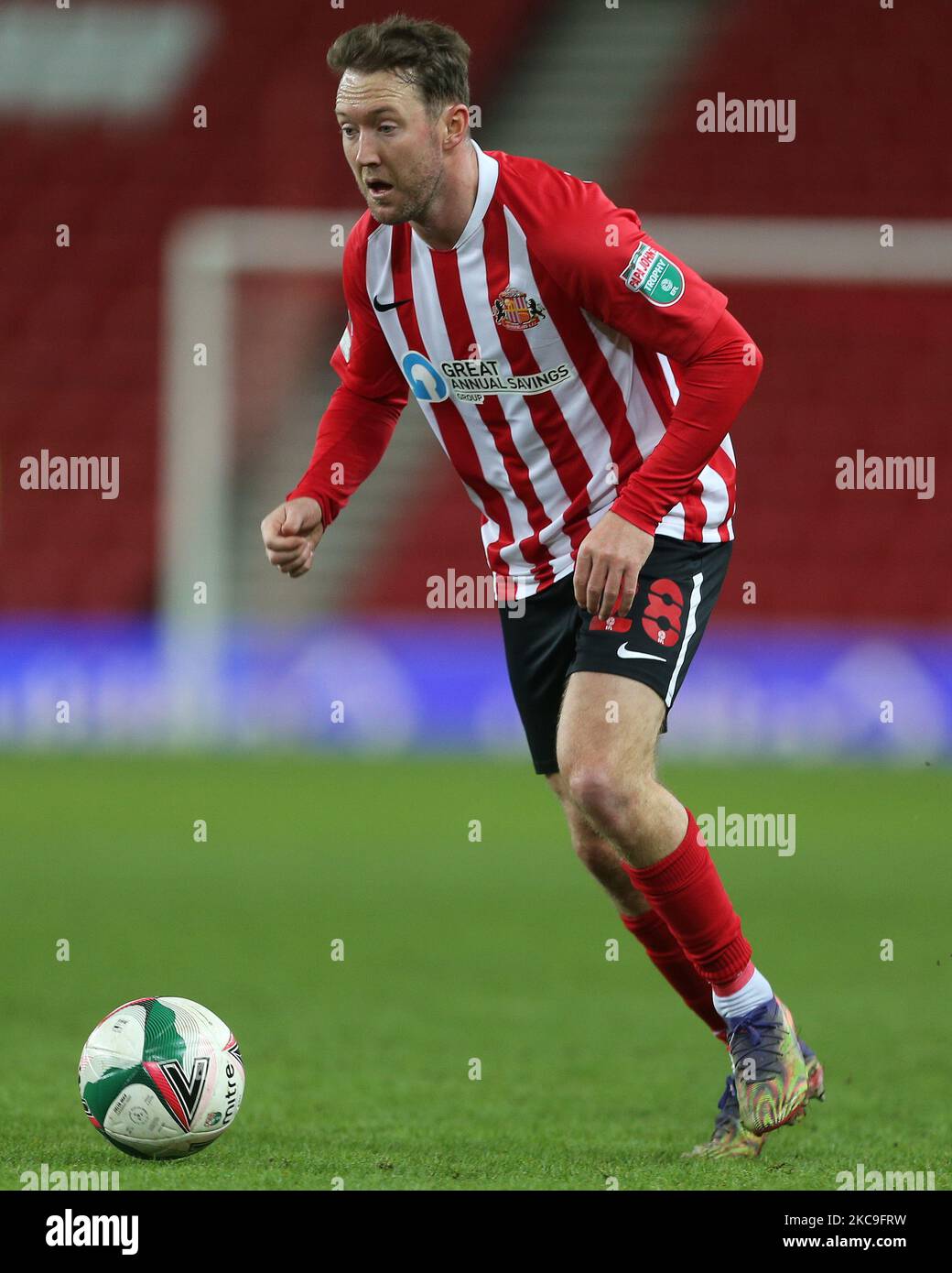 Aiden McGeady of Sunderland during the EFL Trophy match between ...