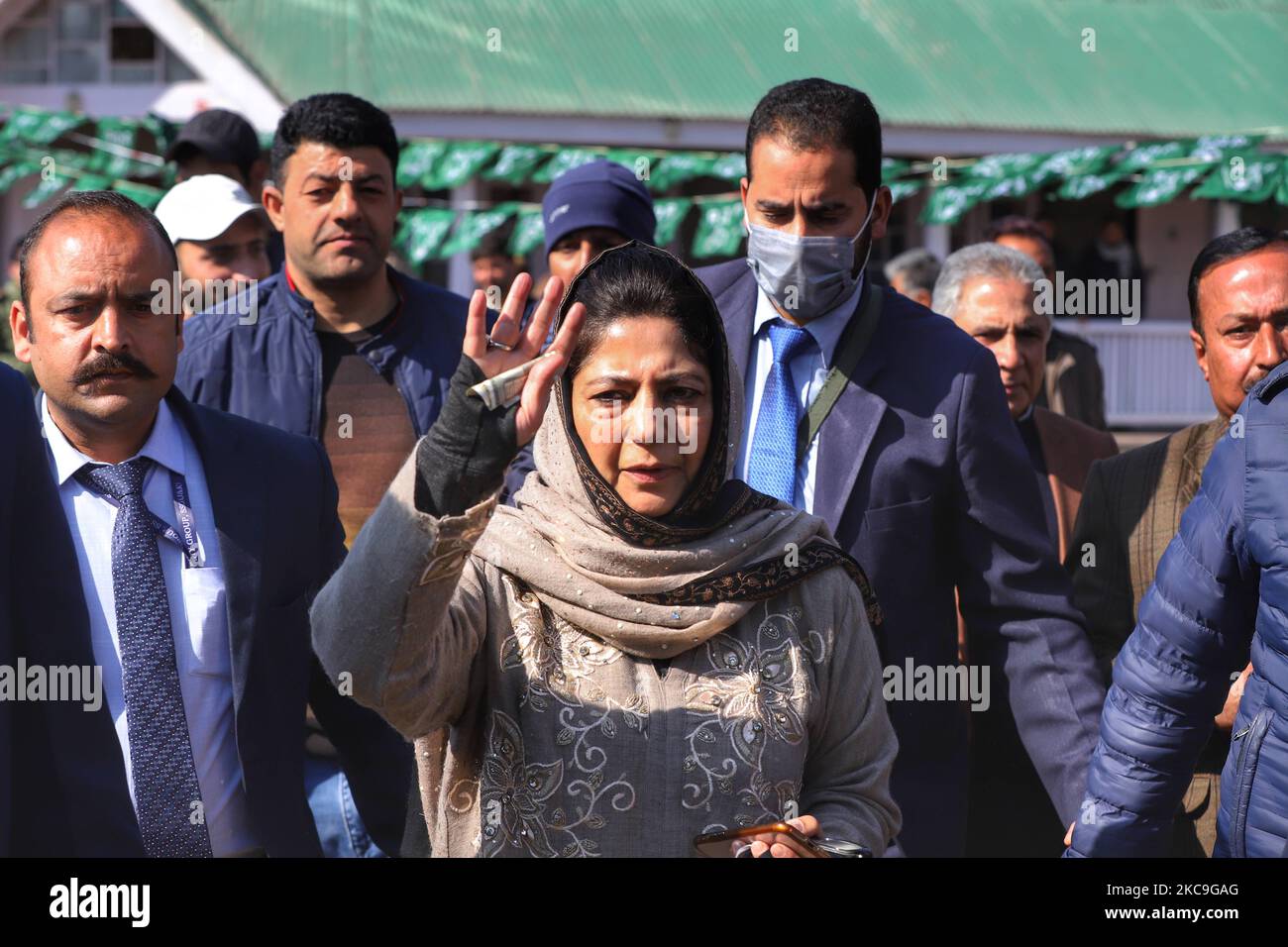 Pdp president mehbooba mufti hi-res stock photography and images - Alamy