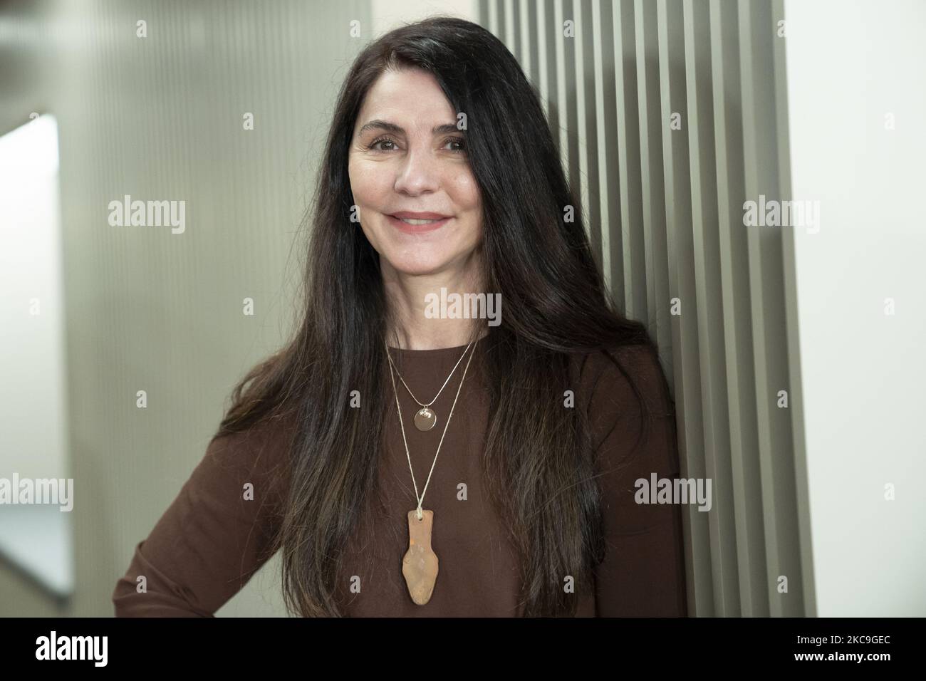 The actress Ana Fernandez poses during the portrait session in Madrid ...