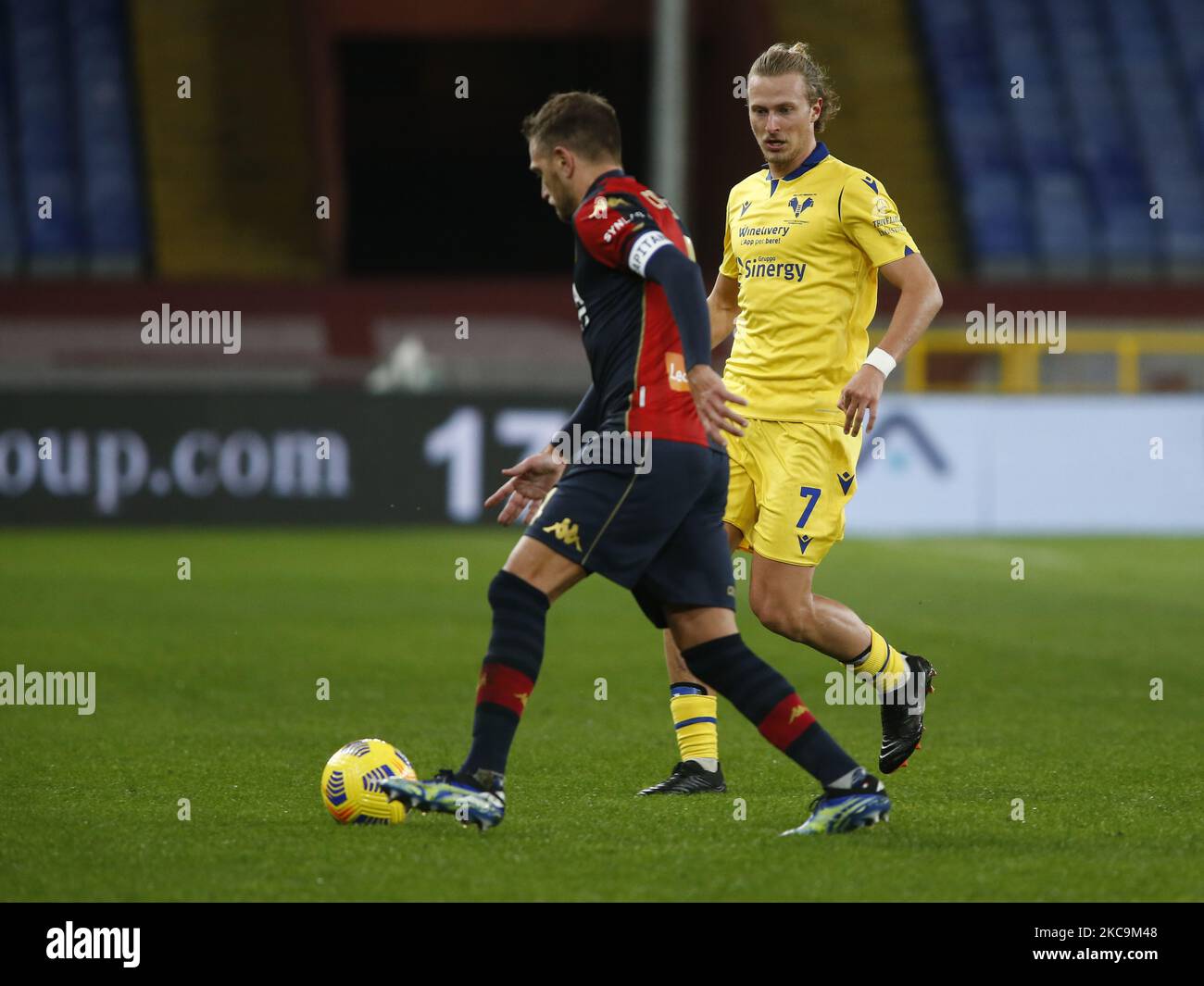 Domenico Criscito during Serie A match between Genoa v Hellas Verona in ...