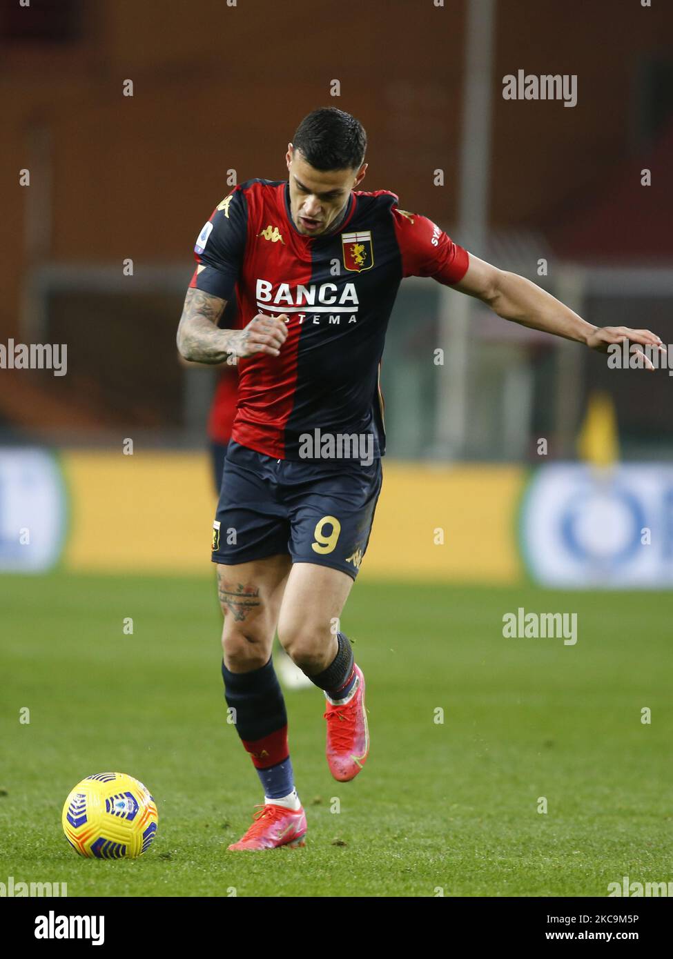Gianluca Scamacca during Serie A match between Genoa v Hellas Verona in ...