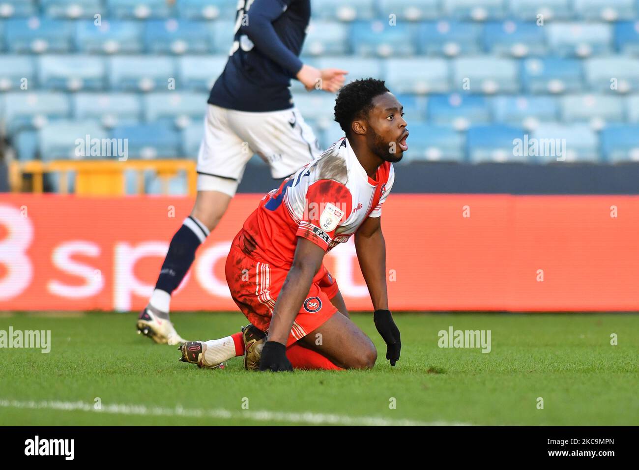Fred Onyedinma during the Sky Bet Championship match between Millwall ...