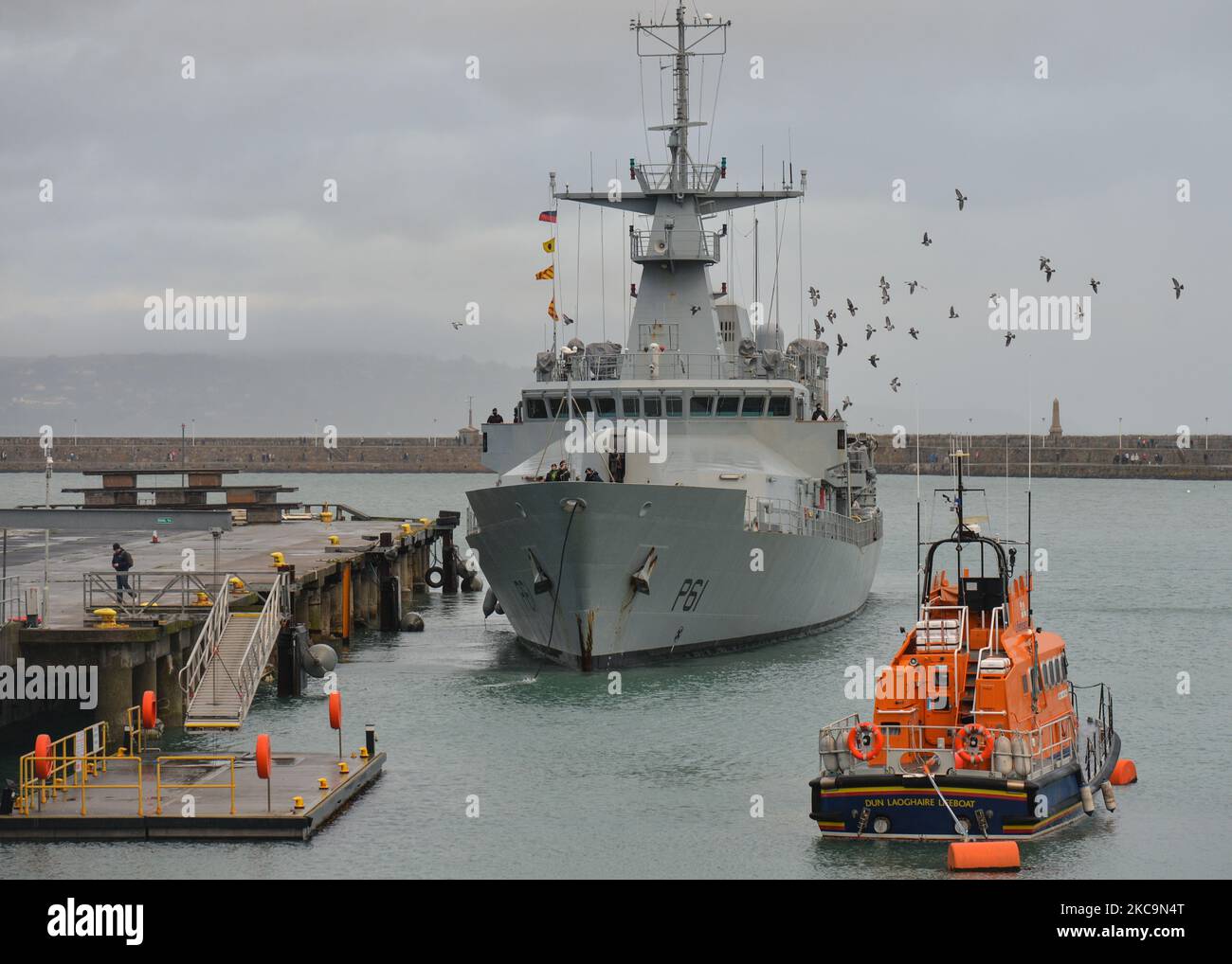 LÉ Samuel Beckett (P61), an offshore patrol vessel of the Irish Naval ...