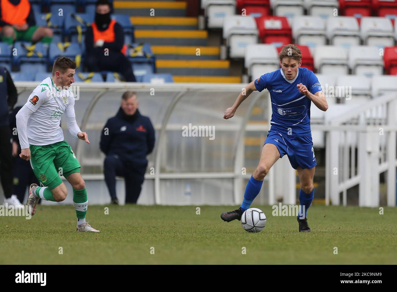 Lewis Cass of Hartlepool United during the Vanarama National League ...