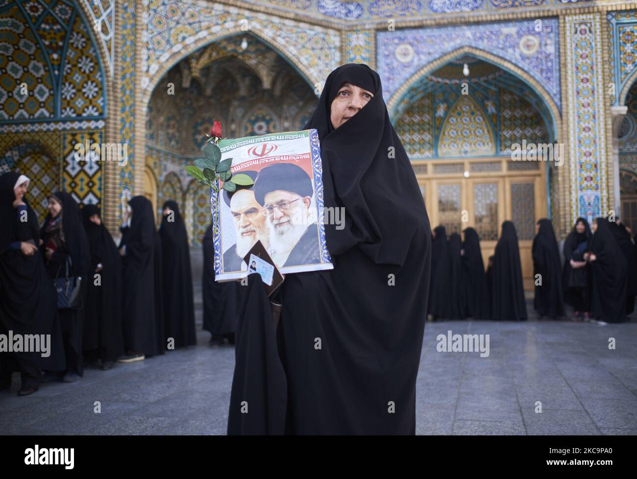 Portraits of irans supreme leader ayatollah ali khamenei hi-res stock ...